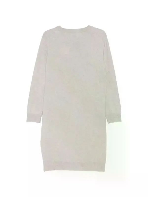 Gant Crew-neck Midi Dress - Grey