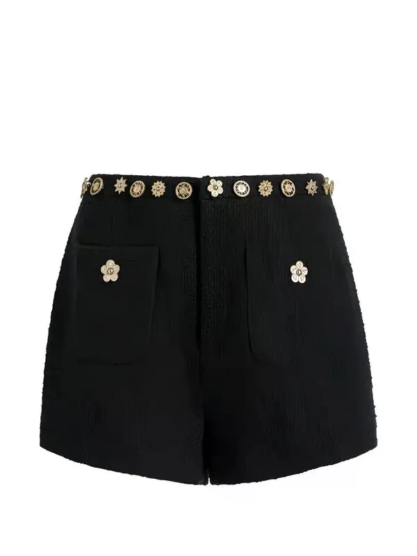 Cinq À Sept Embellished Shorts - Black