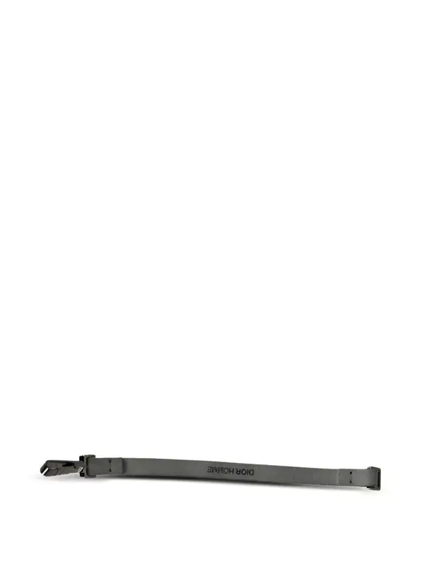 Dior Logo Print Leather Bracelet