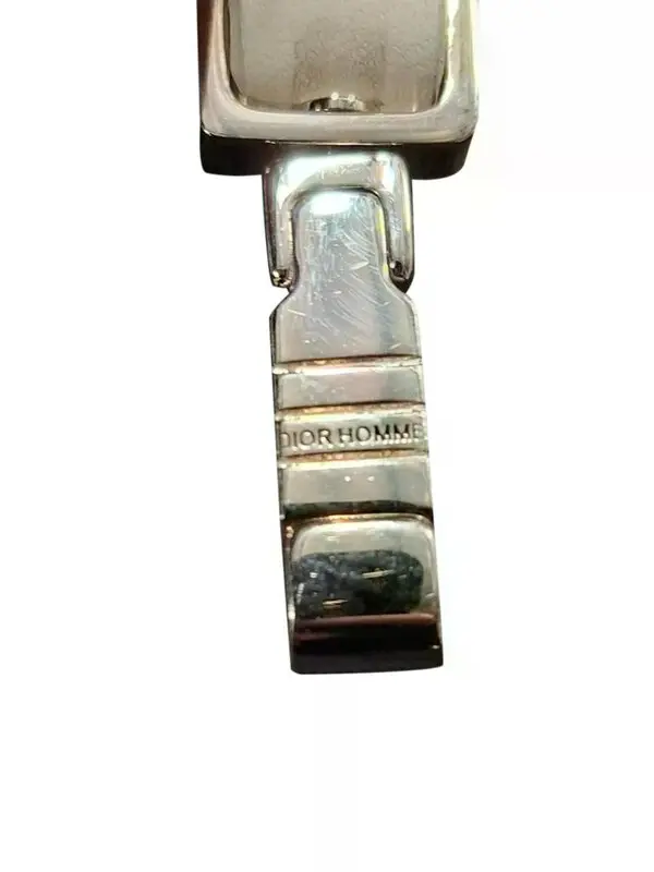 Dior Logo Print Leather Bracelet