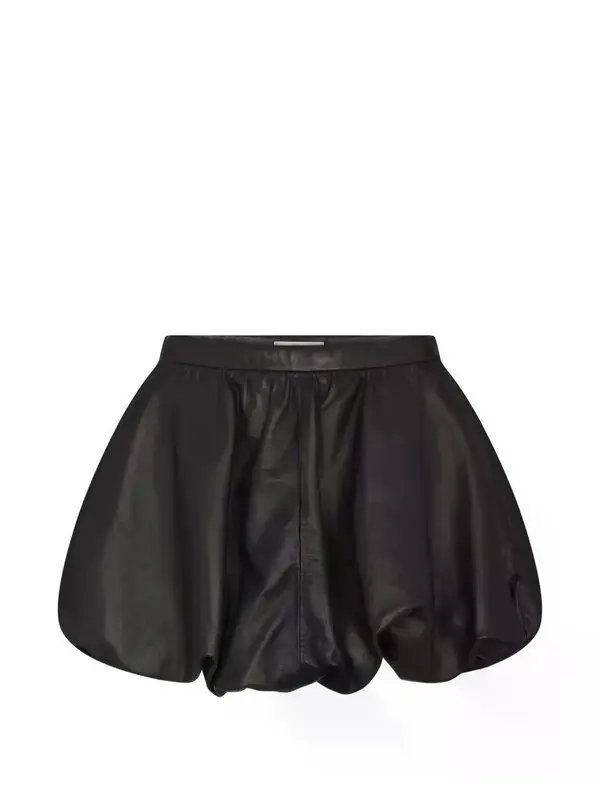 FRAME Leather Bubble Skirt
