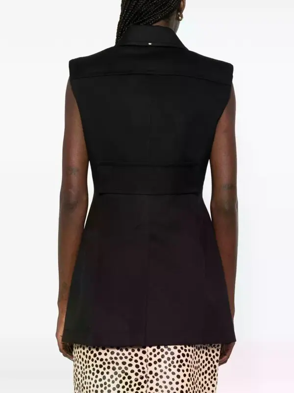 Sportmax Gabarra Button Sleeveless Gilet - Black