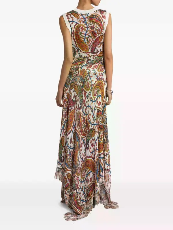 Etro Sleeveless Floral Paisley Maxi Dress