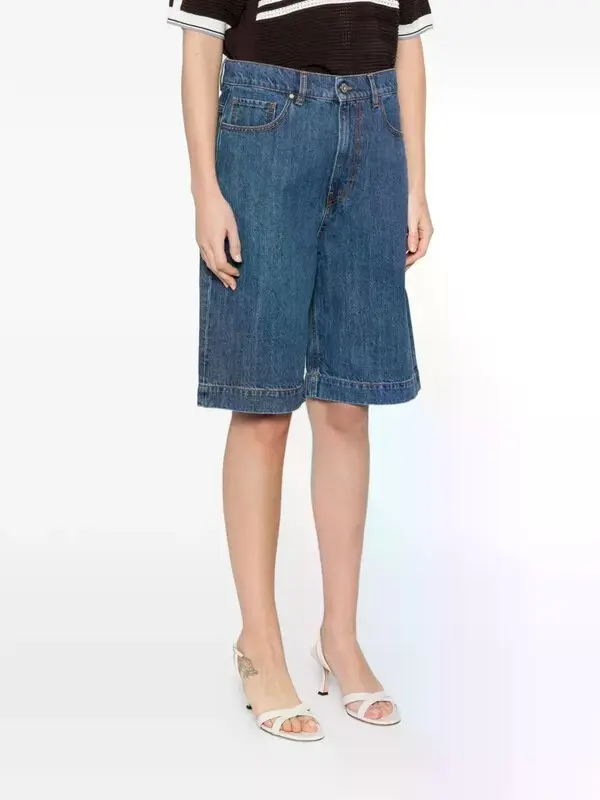 P.a.r.o.s.h Baggy Five-pocket Bermuda Shorts - Blue