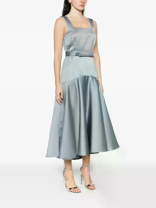 P.a.r.o.s.h Square-neck Midi Dress