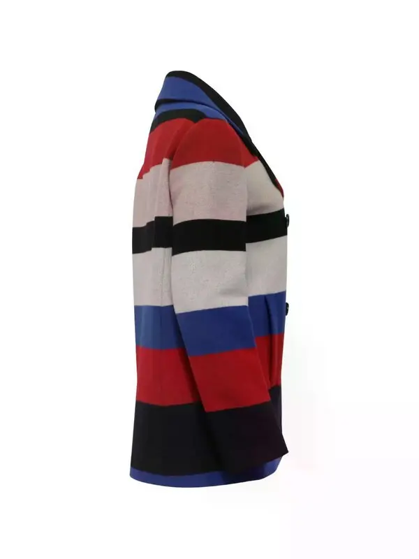 Moschino Striped Double-breasted Peacoat
