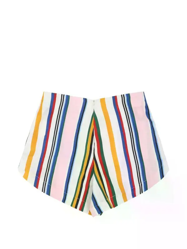 CALA DE LA CRUZ Bahamas Striped Shorts - White