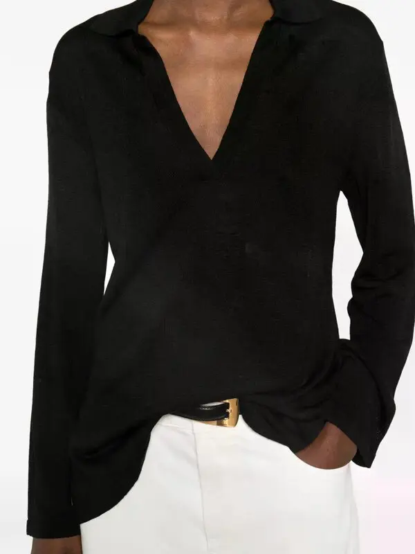P.a.r.o.s.h V-neck Knitwear With Polo Collar