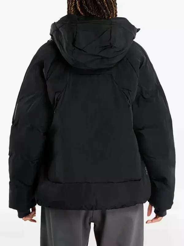 On Hooded Puffer Jacket With Logo Detail