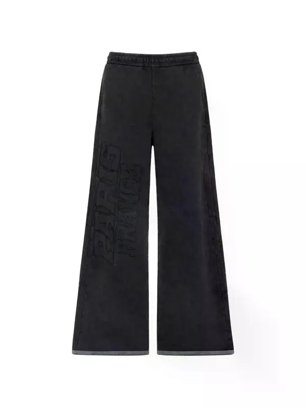 Vetements Paris Wide-leg Trousers - Black