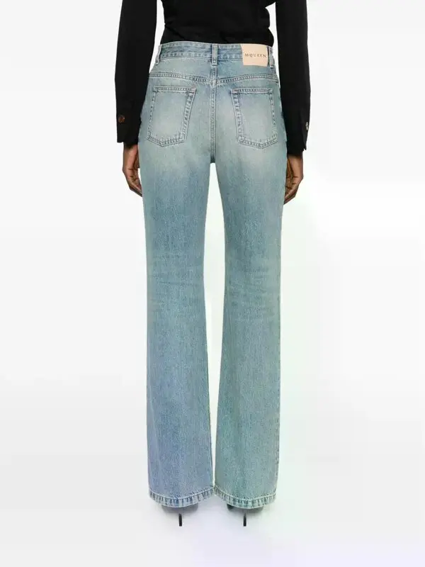 Alexander McQueen Straight-leg Cotton Jeans