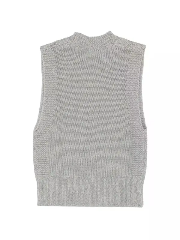 LISA YANG Sallie Cable Knit V-neck Top