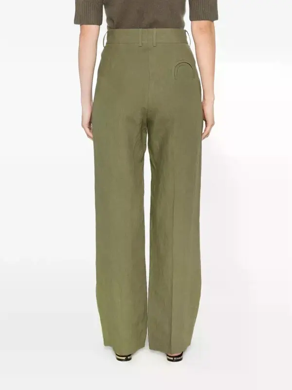 BLAZÉ MILANO Pleated Front Trousers - Green