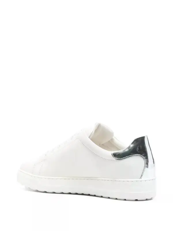 FERRAGAMO Gancini Logo-print Leather Low-top Sneakers