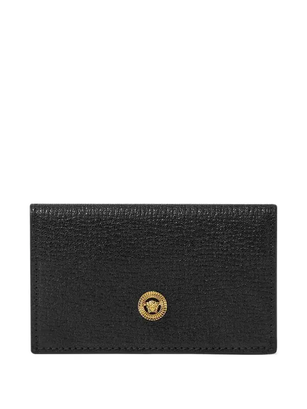 Versace Logo-plaque Wallet - Black