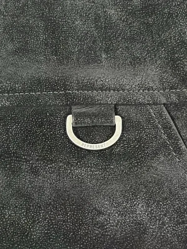 REPRESENT Shearling-collar Zip-front Jacket