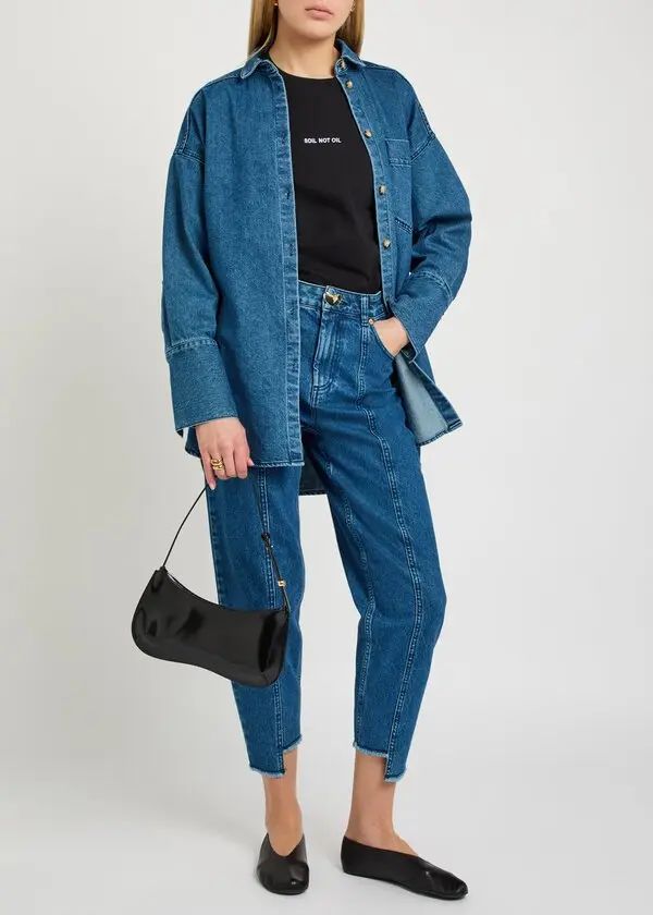 AKYN Sol Tapered-leg Cropped Jeans