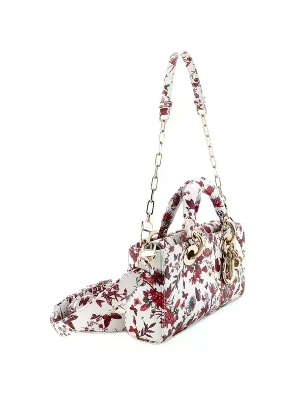 Dior Lady D-joy Bag Printed Leather Small Satchel - Multicolour
