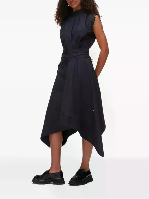 3.1 Phillip Lim Tie-waist Asymmetric Dress - Blue