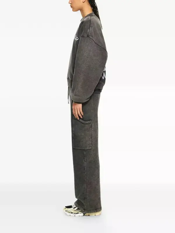 Off-White Crew Neck Sweatshirt With Graphic Detail
