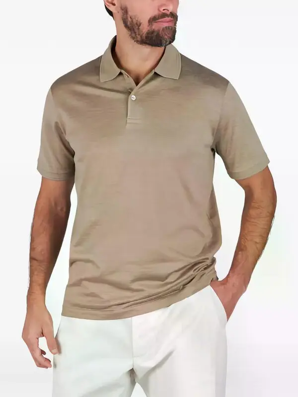 Paul & Shark Buttoned Polo Shirt - Neutrals