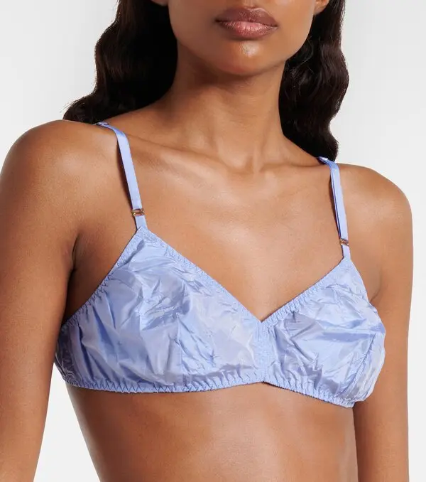 Prada Silk Bra - Blue