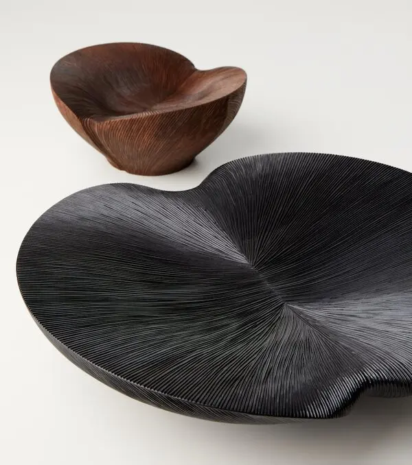 ZANAT Kala Low Walnut Bowl Monica Foerster