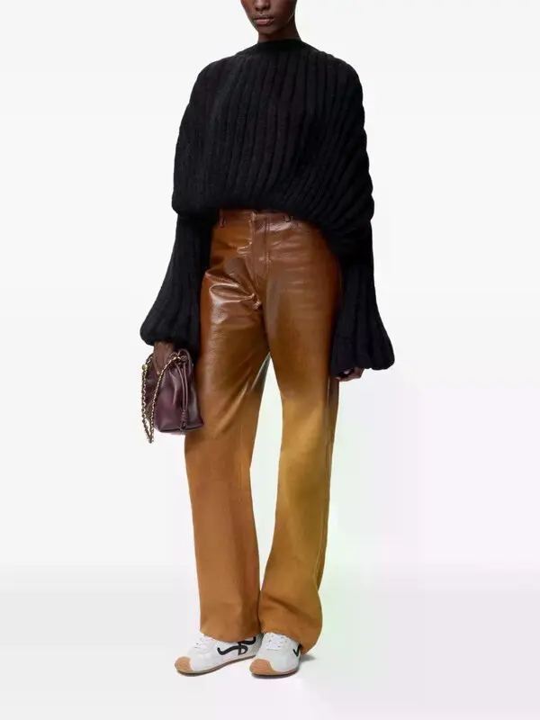 Loewe Balloon Sleeve Knitwear - Black
