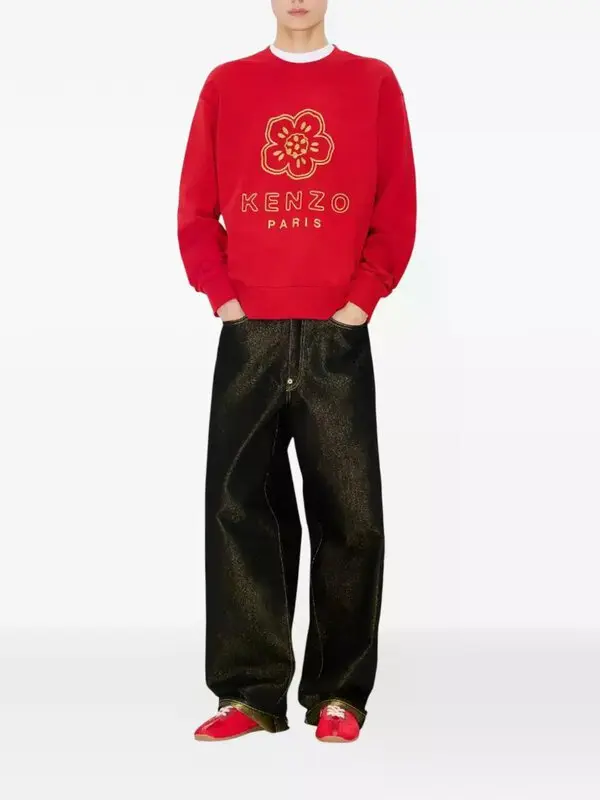Kenzo Boke Flower Embroidered Sweatshirt