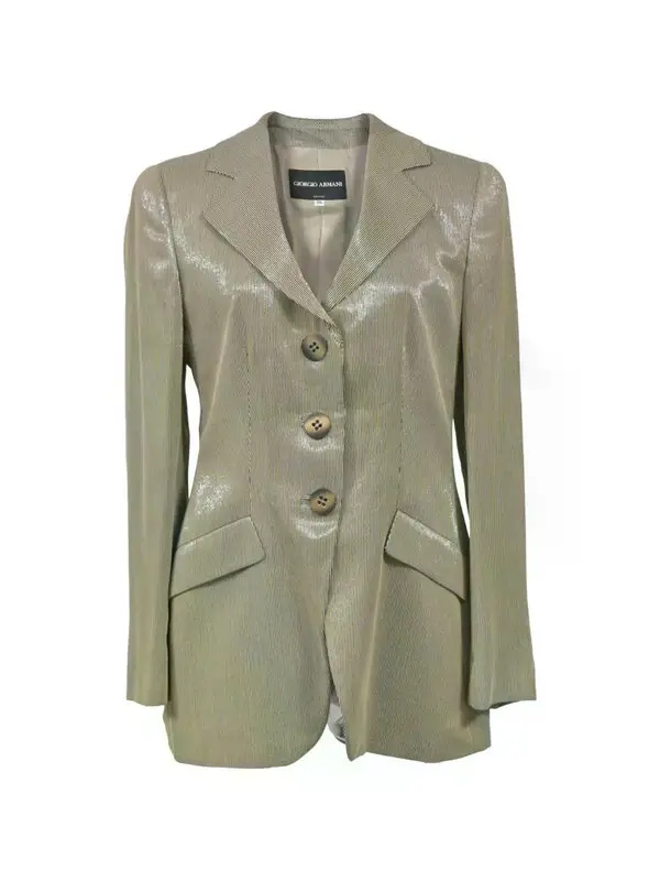 Giorgio Armani Striped Single-breasted Blazer