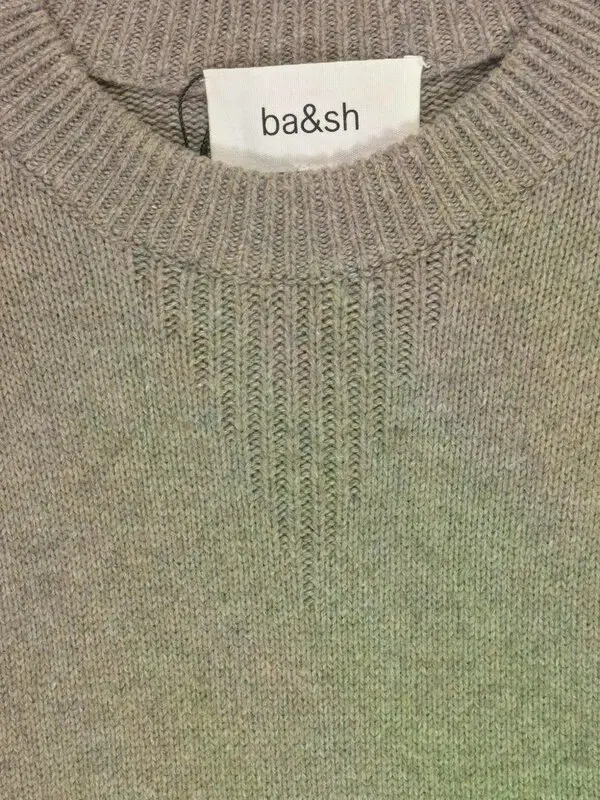 Ba&sh Keane Wool Crew-neck Sweater With Decorative Cuffs