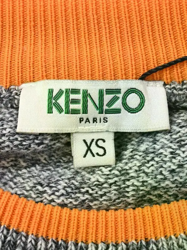 Kenzo Crew Neck Logo Patch Sweater