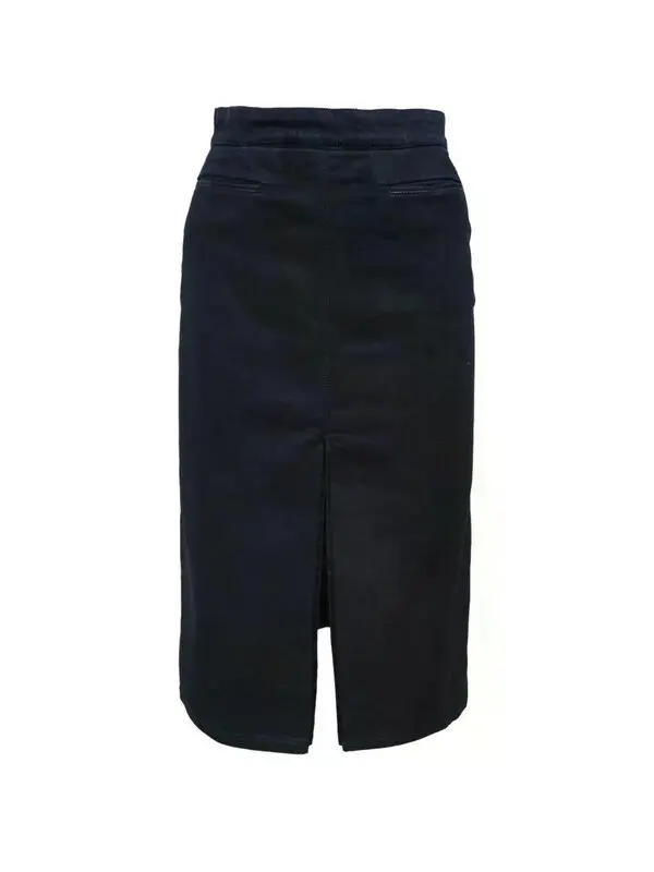 Stella McCartney Denim Midi Pencil Skirt - Blue