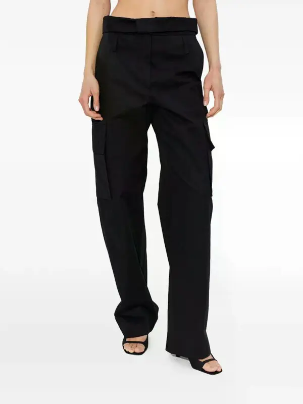 IRO PARIS Indra Straight Cargo Trousers - Black