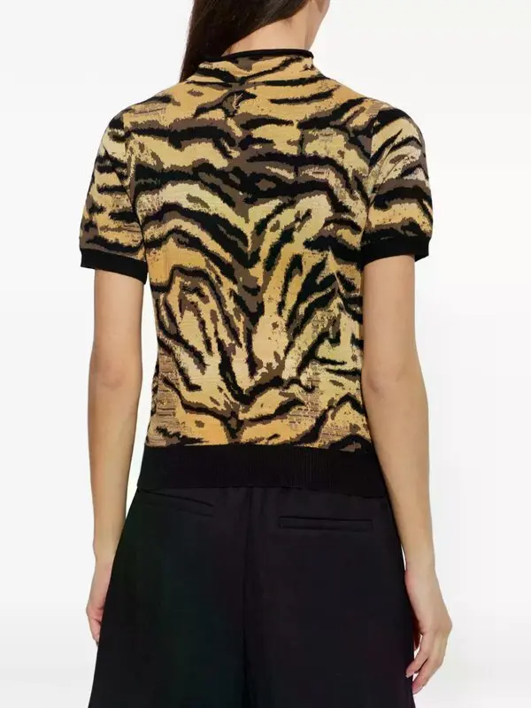 Kenzo Tiger Print Roll Neck T-shirt