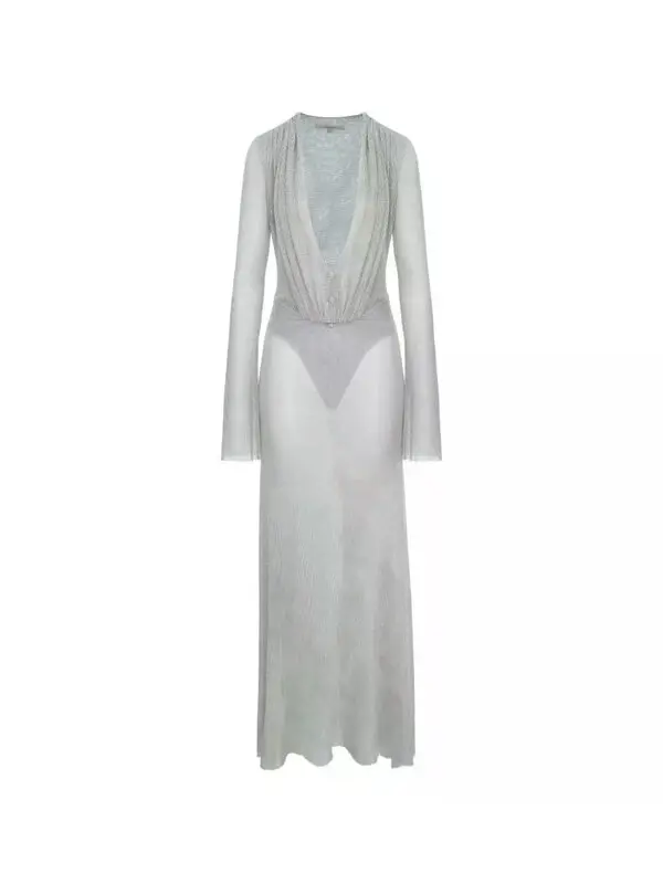 MANURI Suki Maxi Dress - Silver