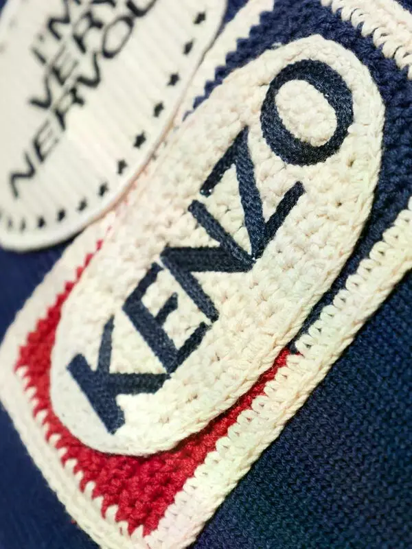 Kenzo Embellished Crew Neck Long Sleeve Sweater