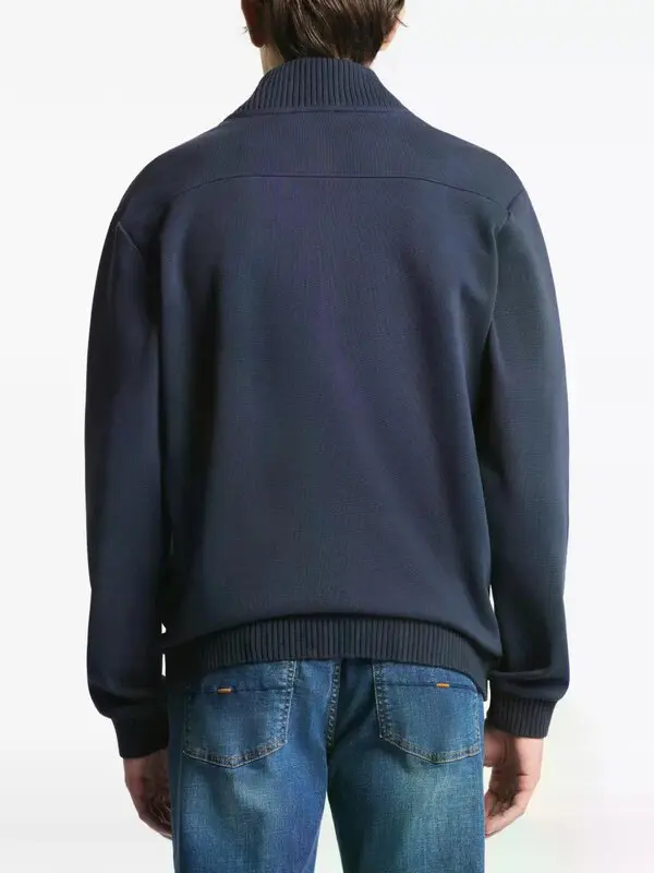 FAY Cotton Piqué Bomber Jacket