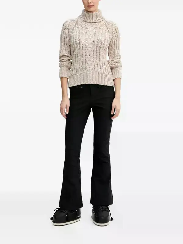 NEWLAND Roll-neck Cable Knit Sweater