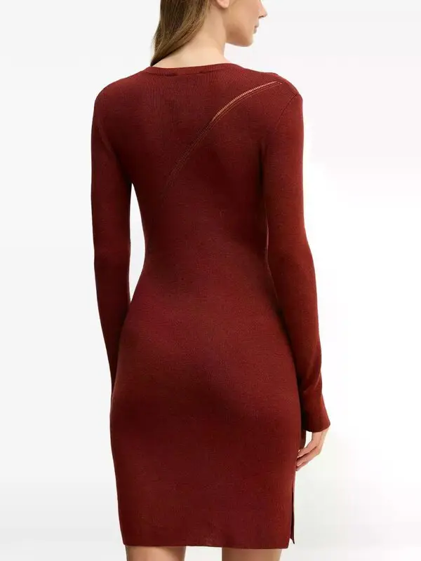 Sisley Long-sleeve Mini Dress - Red