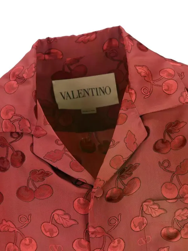 Valentino Garavani Cherry-pattern Shirt - Red