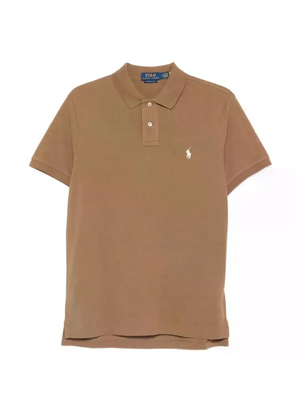 Polo Ralph Lauren Button Short-sleeve Polo Shirt - Brown