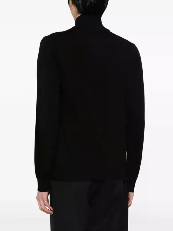 Paul Smith Zebra Appliqué Funnel Neck Jumper
