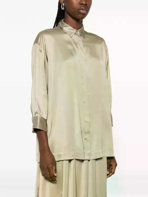 Peserico Button-cuff Top