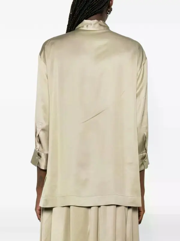 Peserico Button-cuff Top