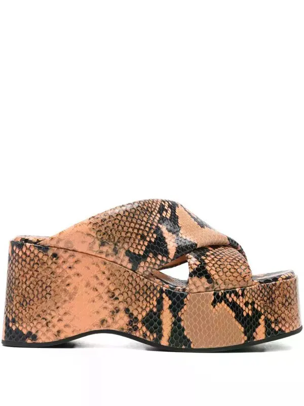 Paris Texas Vicky Platform Wedge Sandals