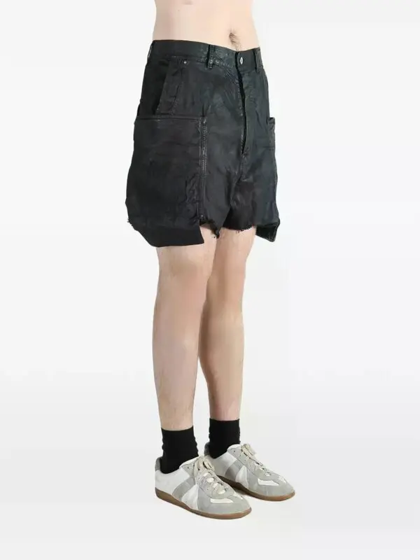 Rick Owens Frayed-hem Cargo Shorts