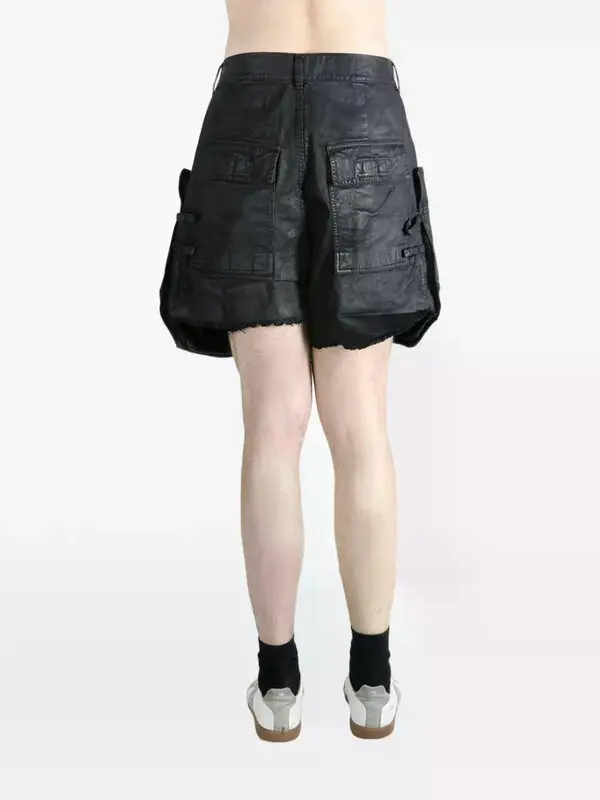 Rick Owens Frayed-hem Cargo Shorts
