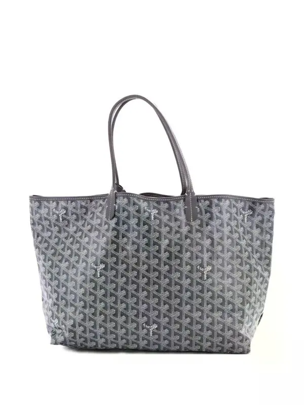 Goyard Saint Louis Pm Tote Bag In Coated Canvas - Grey