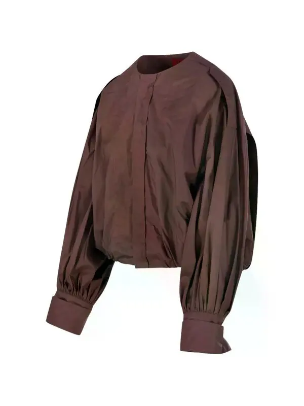 THELATEST Balloon Sleeve Shirt With Gathered Hem